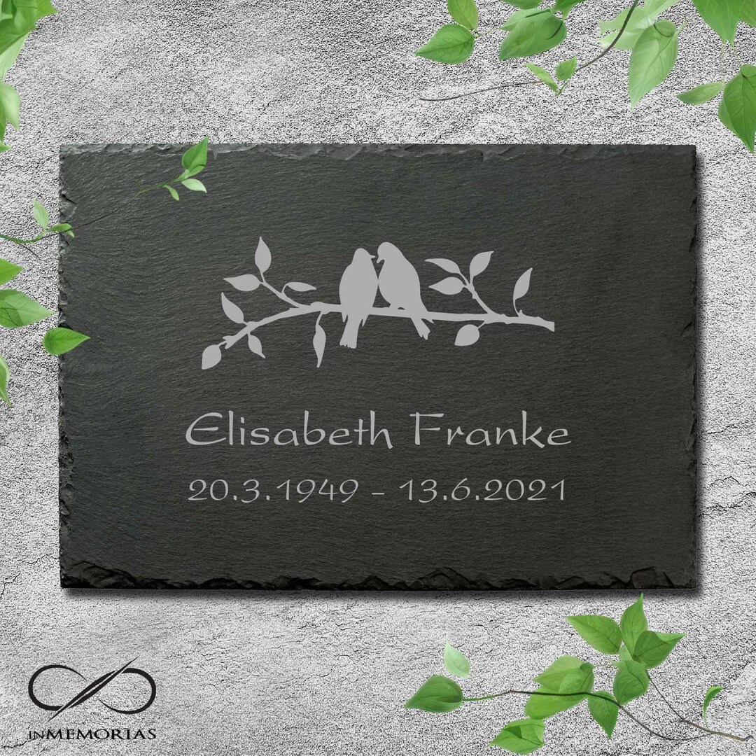 Forever Remembered – Individually Engraved Stone Plaque for the Grave ...