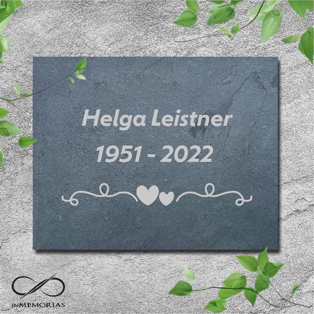Personalized Gravestone – Natural Stone Slab With Engraving ...