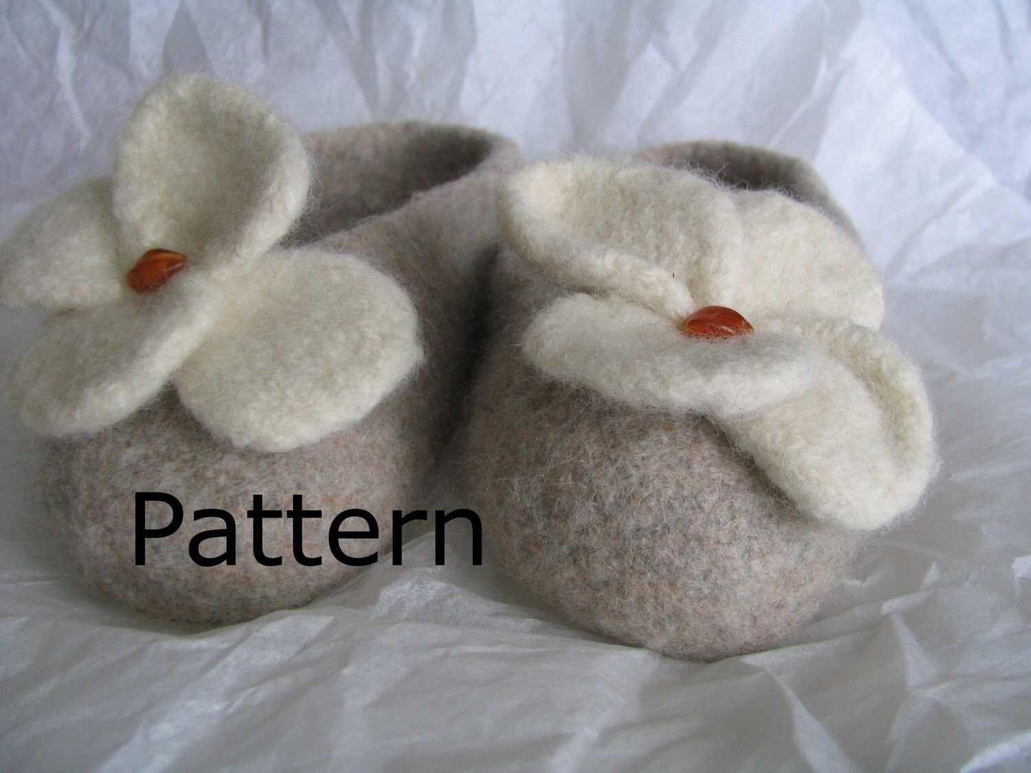 Adult Felted Slippers PDF Pattern - Etsy