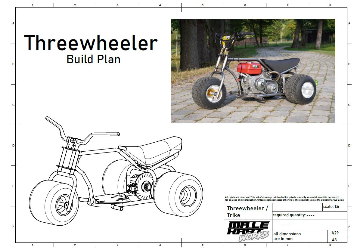 Threewheeler - Trike - Build Plan - Pitbike Pocketbike - Drifttrike ...
