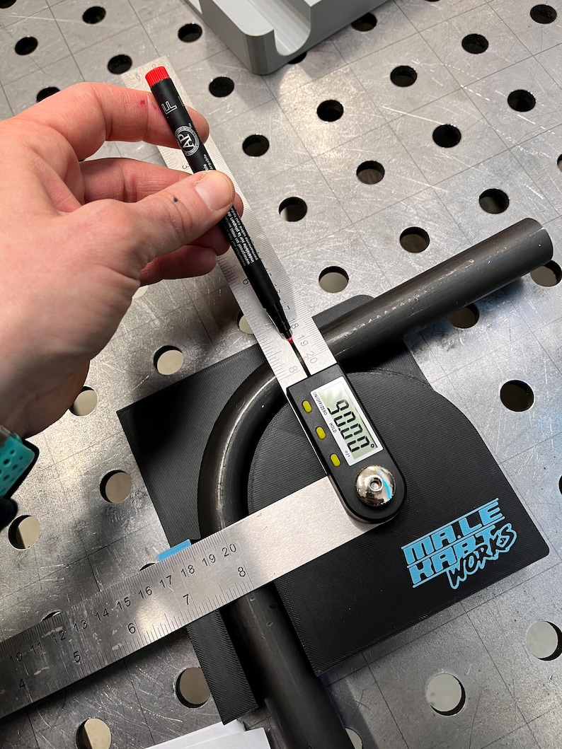 Marking Aid for Pipe Bends, Protractor for Marking the Endpoint of a ...