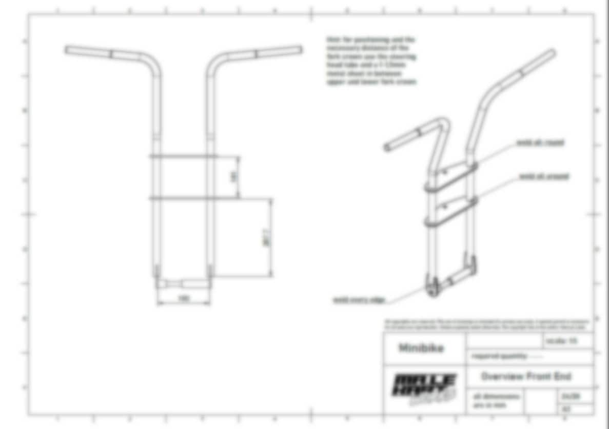 Minibike Build Plan - Blueprint - Pitbike - Pocketbike - Blueprint - Etsy
