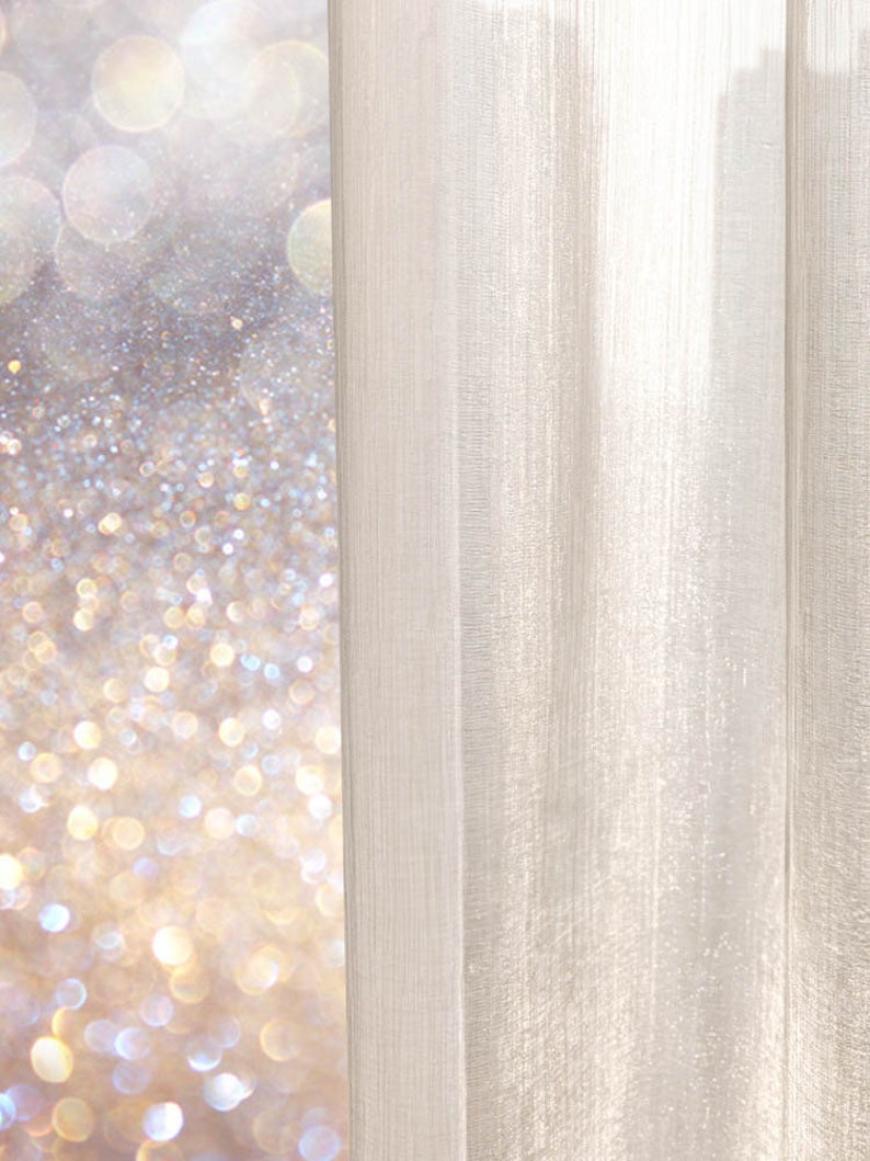 Shining Voile Sheer Curtain,natural Luxury Shining Gauze,window ...