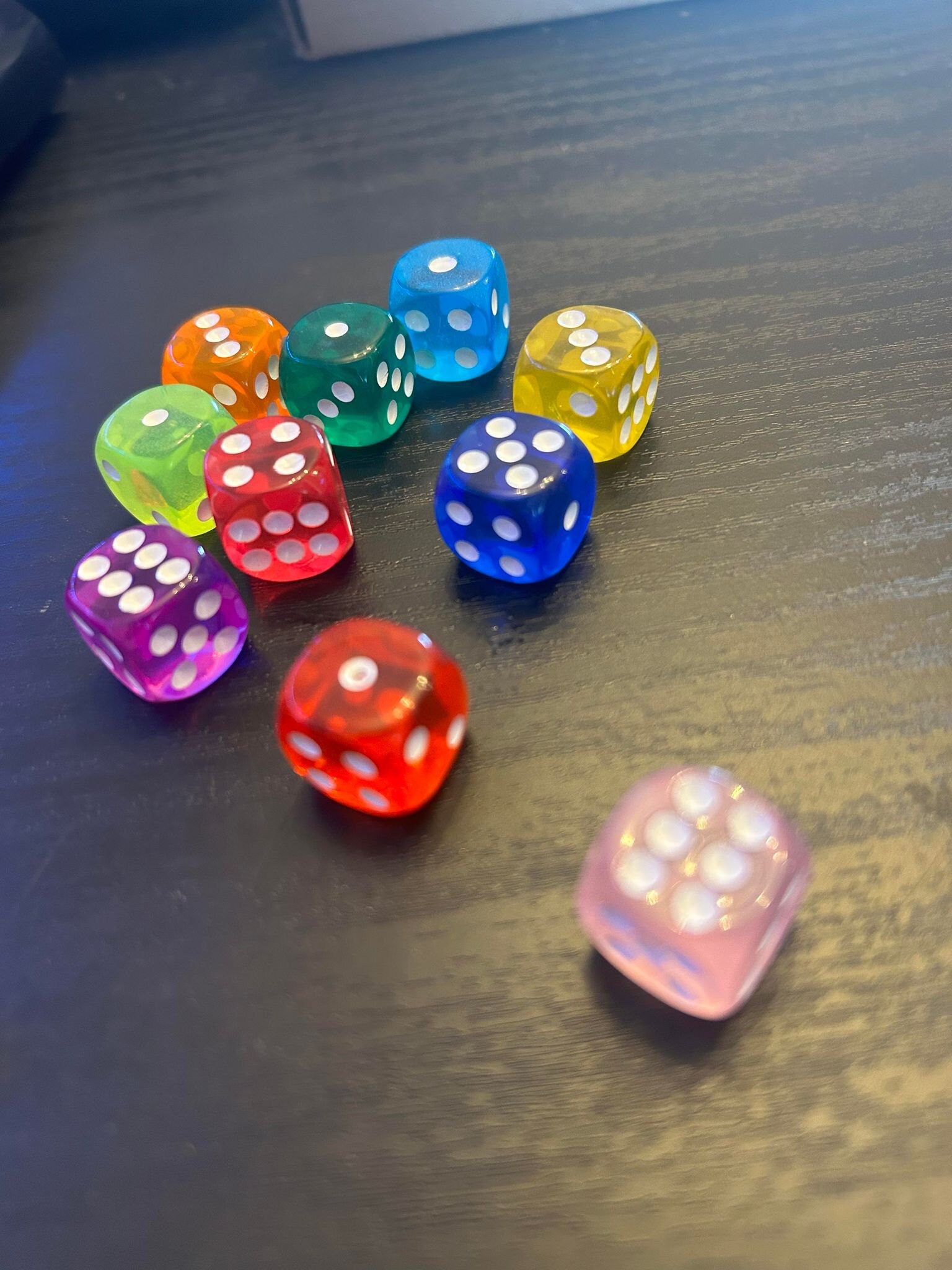 10 Pcs Colourful Dice D6 Set 14mm Dnd TTRPG Board Game Dice - Etsy