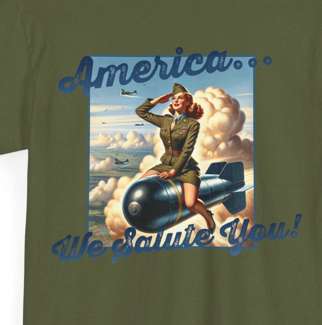 Vintage Pinup 4th of July Shirt Pin up Independence Day Art Patriotic ...