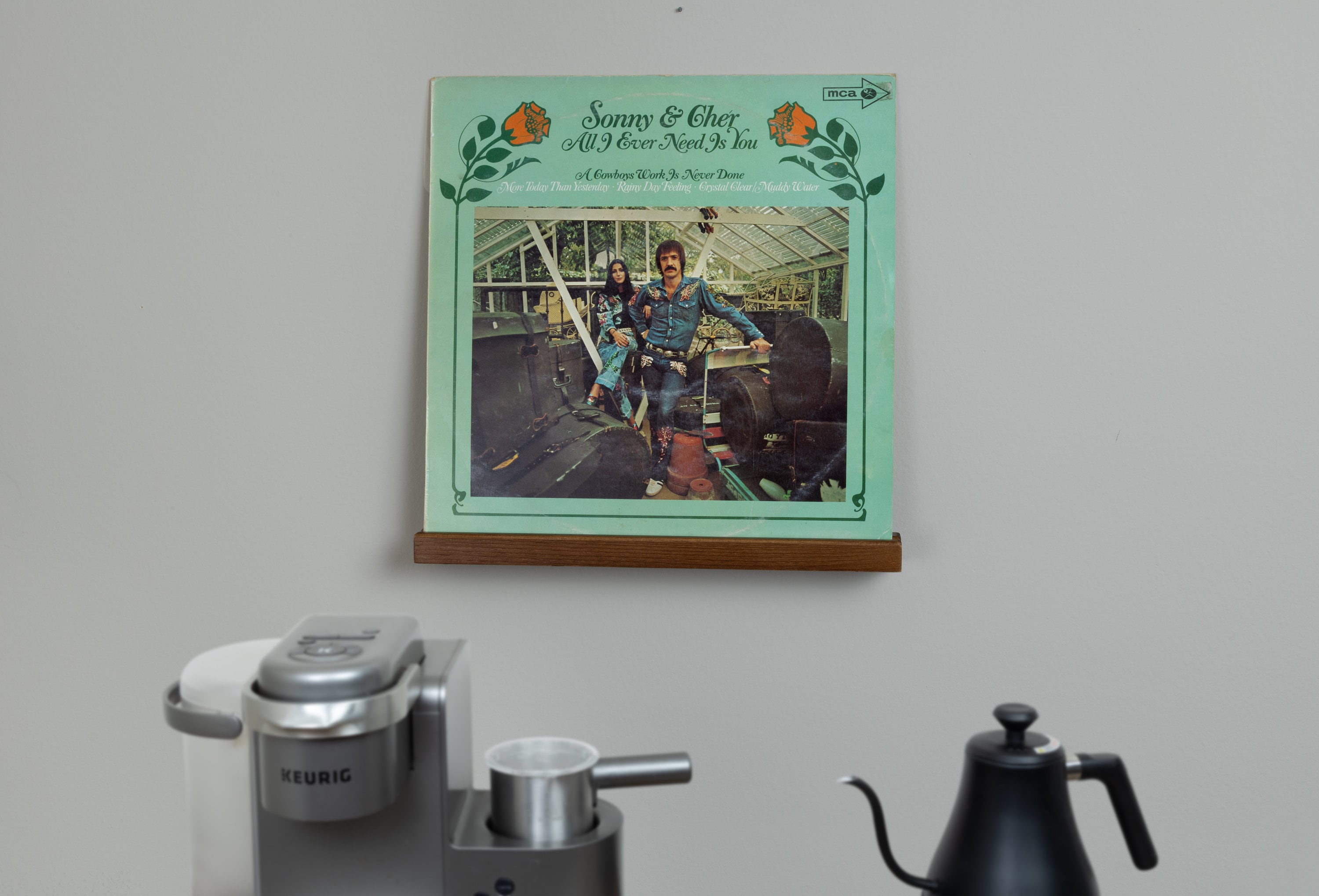 Vinyl Wall Mount Pack of 6 Pinewood Vinyl Record Holder Wall Mount With ...