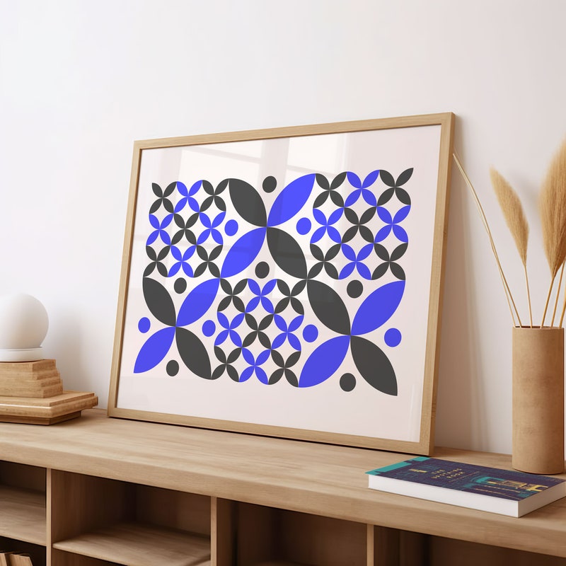 Cobalt Blue Wall Art - Etsy