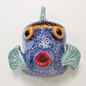Fish, Fish Art, Ceramic Fish, Coffer Fish, Fish Face, Fish Sculpture ...