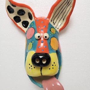 Dogs, Dog Art, Ceramic Dog, Dog Face, Dog Sculpture, Vet Gift, Dog ...