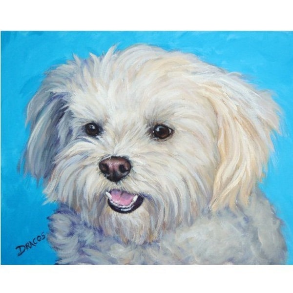 Maltese Painting - Etsy