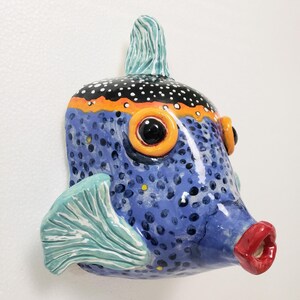 Fish, Fish Art, Ceramic Fish, Coffer Fish, Fish Face, Fish Sculpture ...