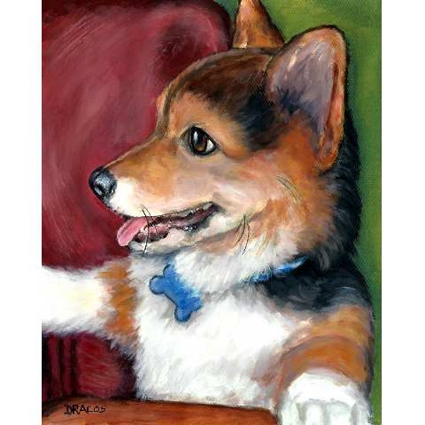 Corgi Original Art - Etsy