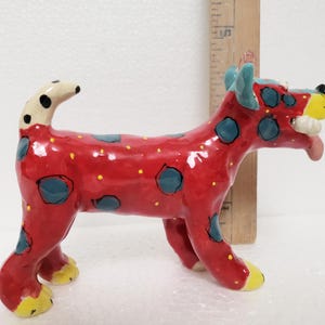 Dogs, Dog Art, Ceramic Dog, Standing Dog, One of a Kind, Dog Sculpture ...