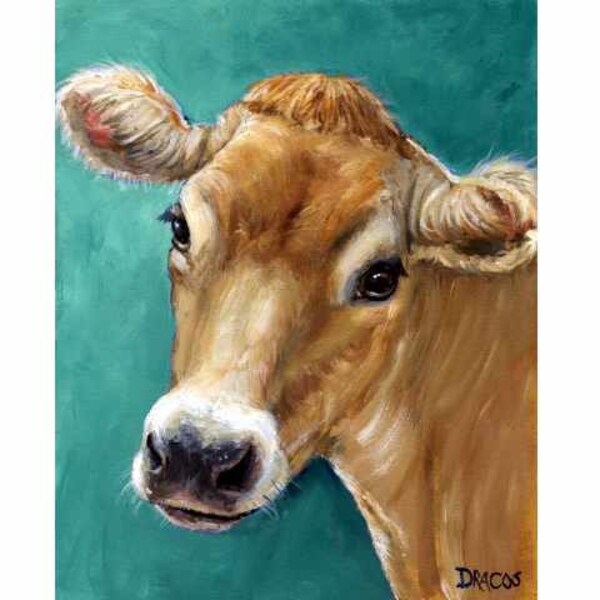 Cow Portrait - Etsy