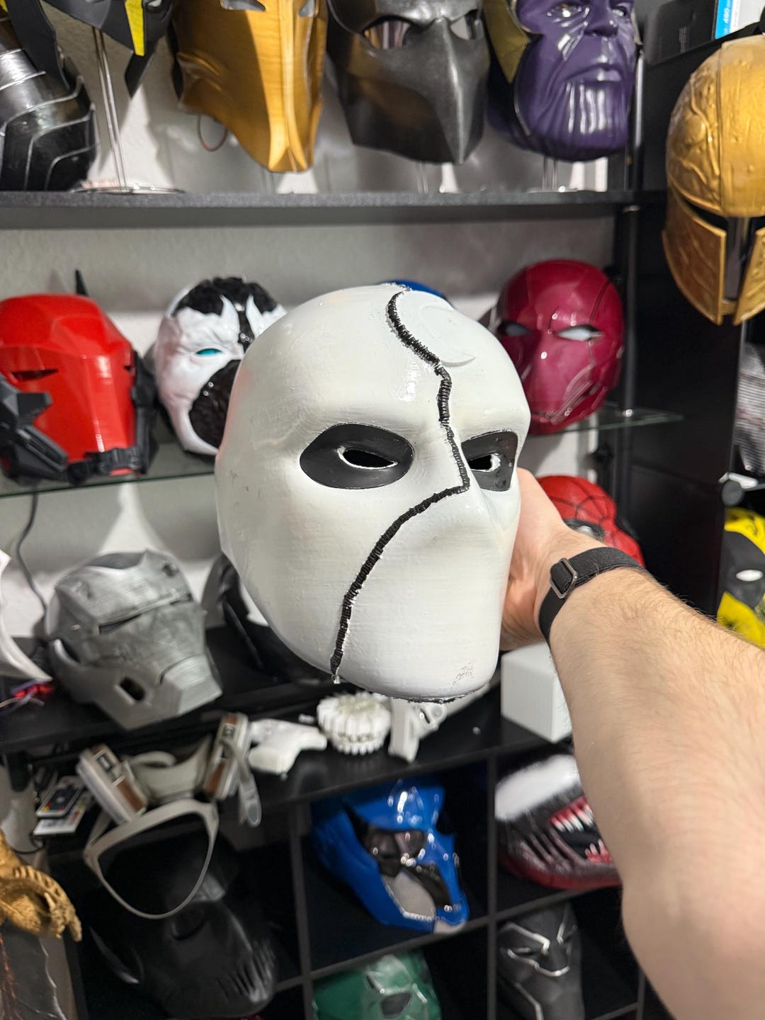 3D Printed Moon Knight Helmet - Etsy