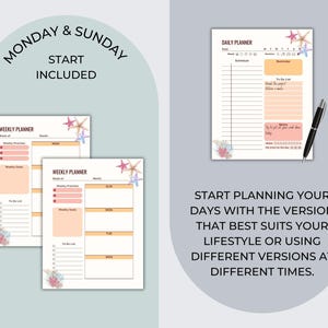 Planner Bundle Summer Edition Printable Daily, Weekly, Monthly, Yearly ...