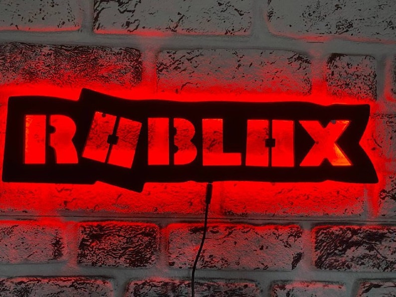 Roblox Led Sign , Roblox Wooden Art , Roblox for Gift , Robloc Gaming ...