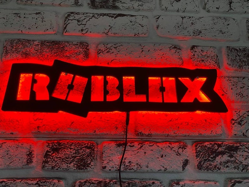 Roblox Led Sign , Roblox Wooden Art , Roblox for Gift , Robloc Gaming ...