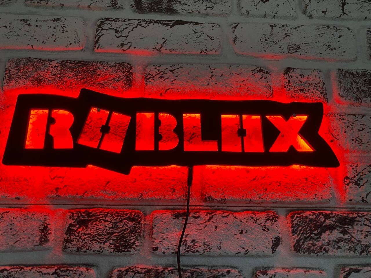 Roblox Led Sign , Roblox Wooden Art , Roblox for Gift , Robloc Gaming ...