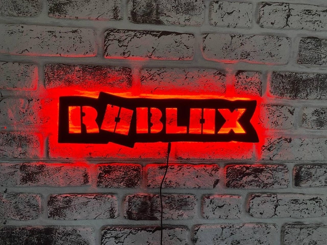 Roblox Led Sign , Roblox Wooden Art , Roblox for Gift , Robloc Gaming ...