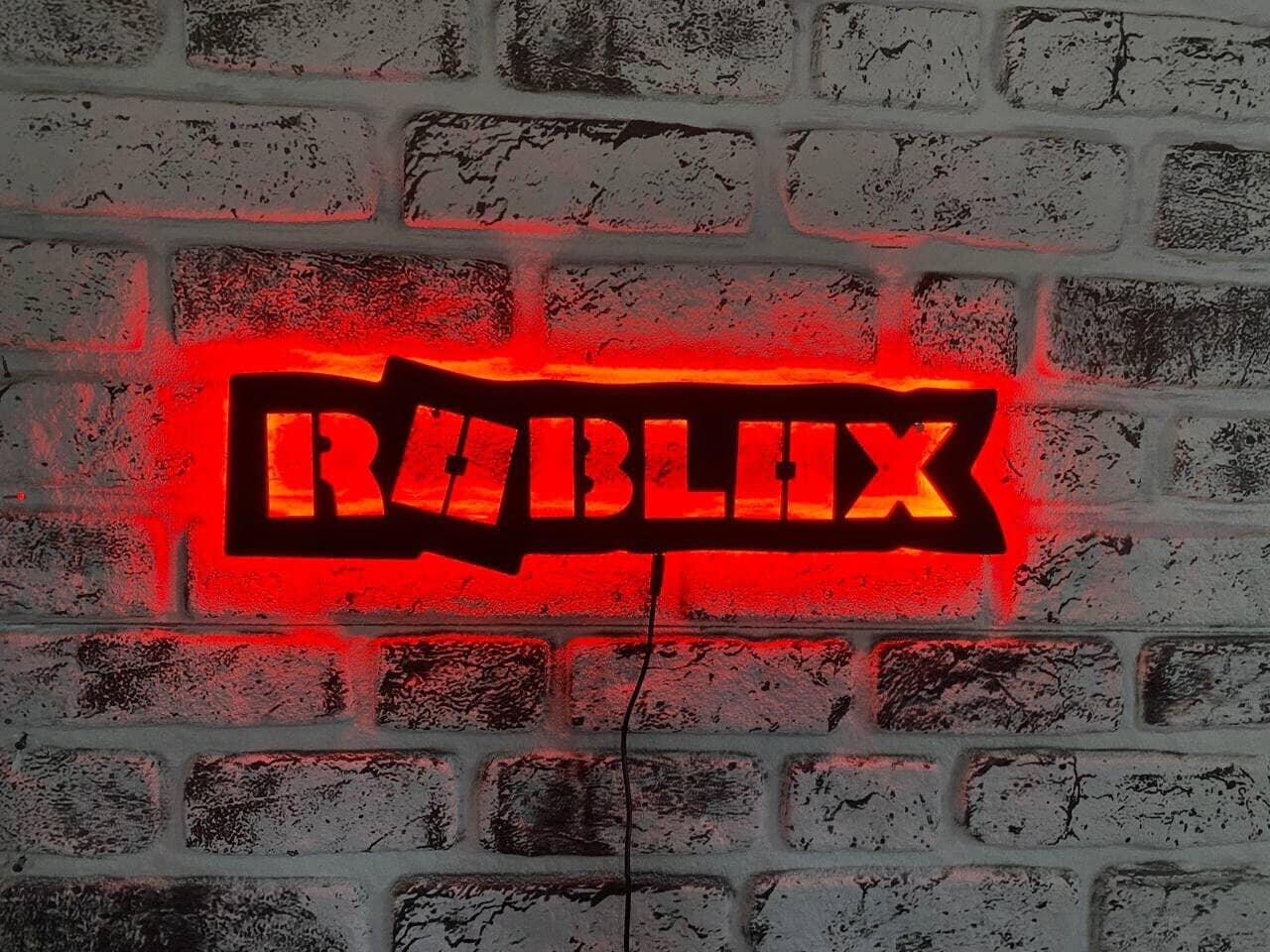 Roblox Led Sign , Roblox Wooden Art , Roblox for Gift , Robloc Gaming ...