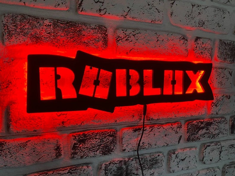 Roblox Led Sign , Roblox Wooden Art , Roblox for Gift , Robloc Gaming ...