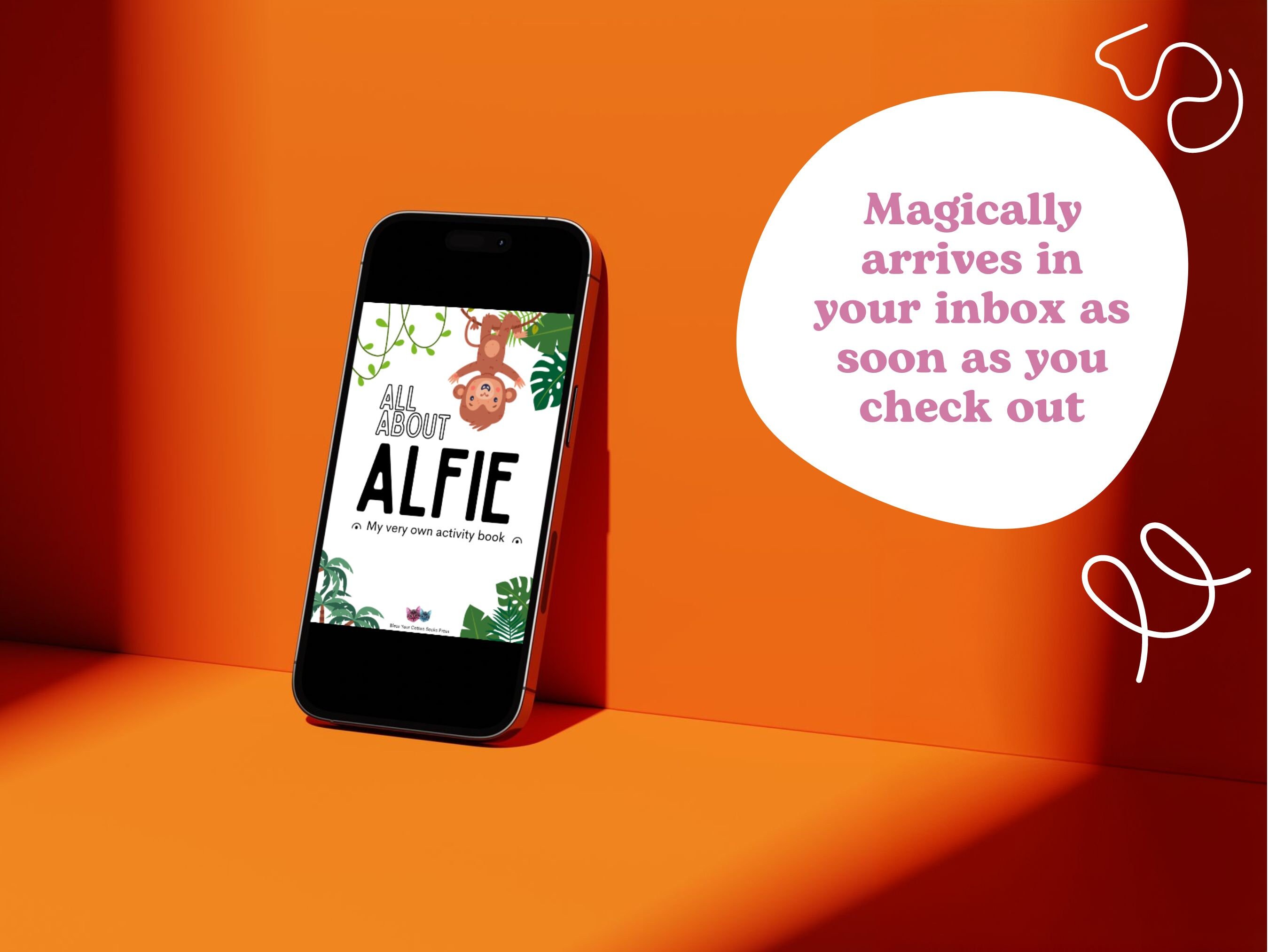 Custom Activity Book Instant Download | Alfie | Personalized Printables ...