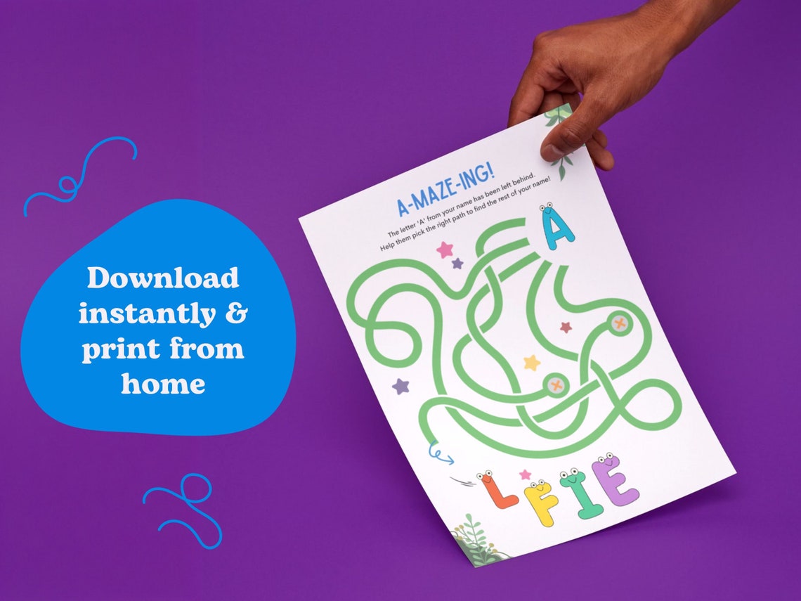 Custom Activity Book Instant Download | Alfie | Personalized Printables ...