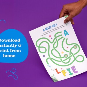 Custom Activity Book Instant Download | Alfie | Personalized Printables ...