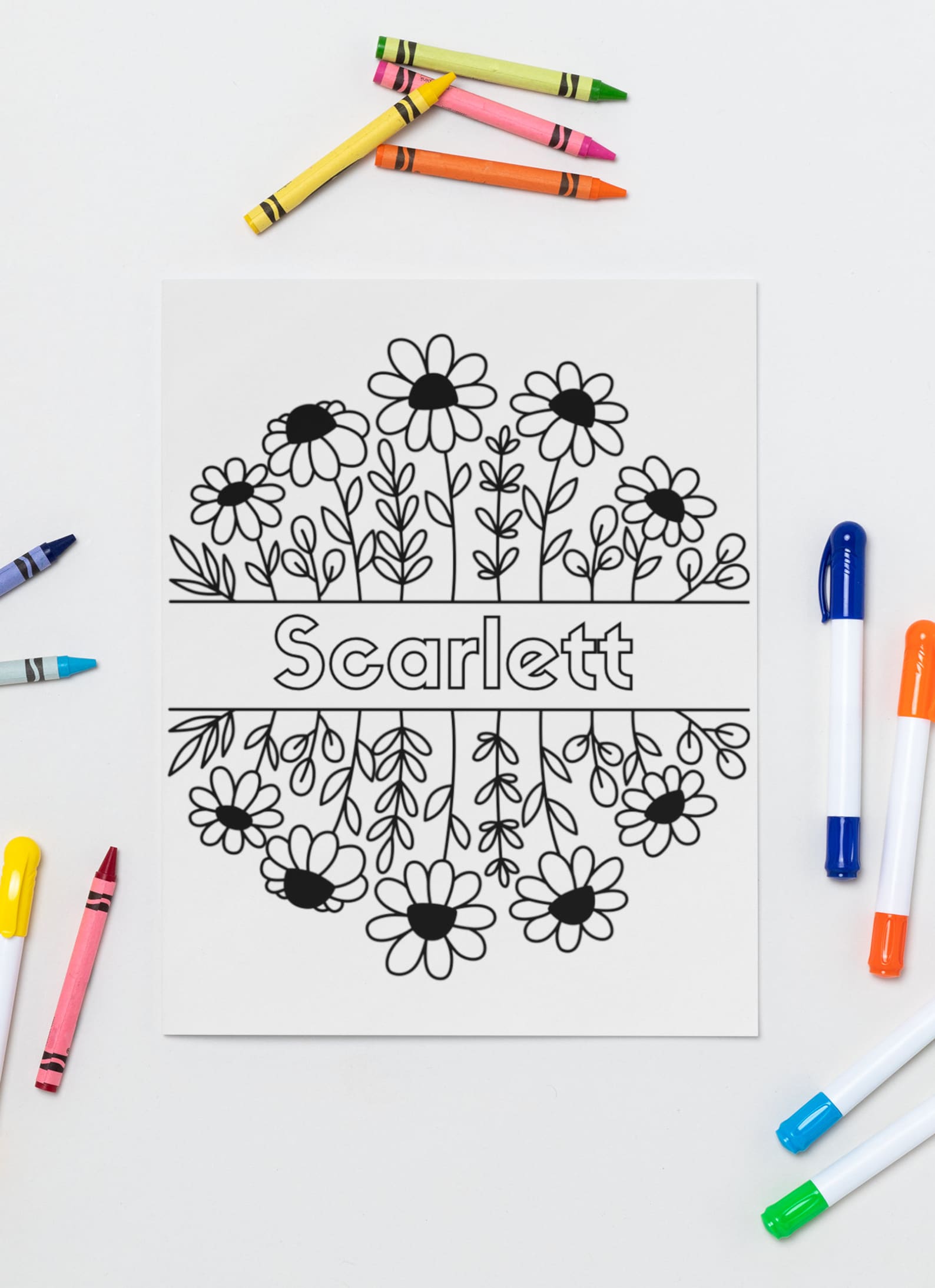 Custom Activity Book Instant Download | Scarlett | Personalized ...