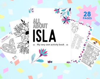 Custom Activity Book Instant Download Hazel Personalized Printables ...