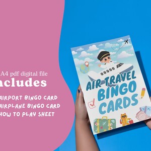Air Travel Bingo Cards | Printable PDF | Kids Fun Travel Activity - Etsy