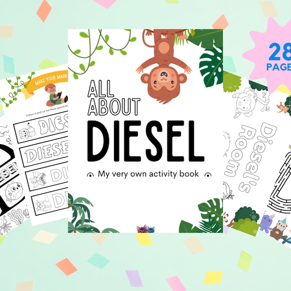 Custom Activity Book Instant Download Hazel Personalized Printables ...