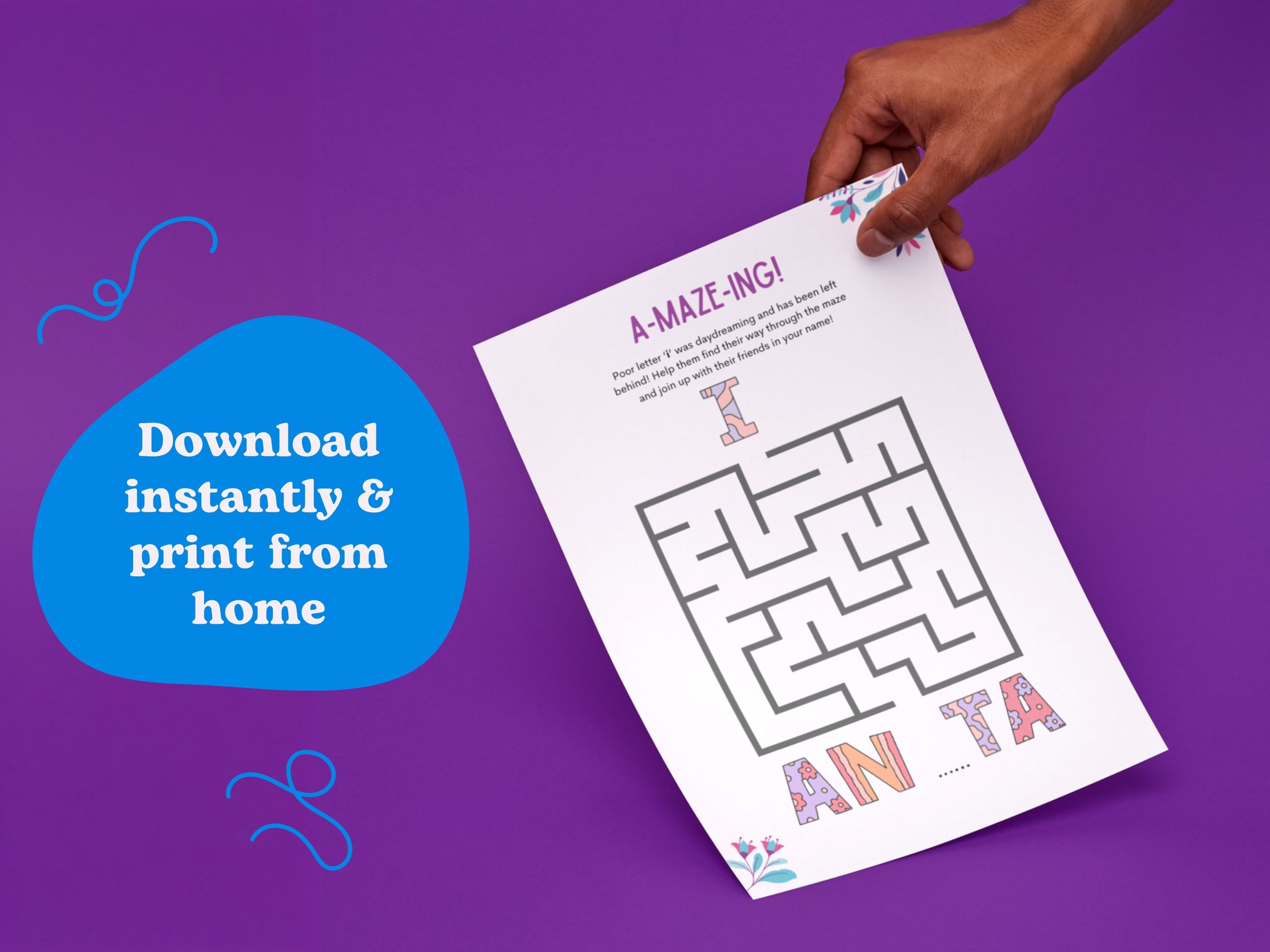 Custom Activity Book Instant Download | Anita | Personalized Printables ...