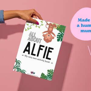 Custom Activity Book Instant Download | Alfie | Personalized Printables ...