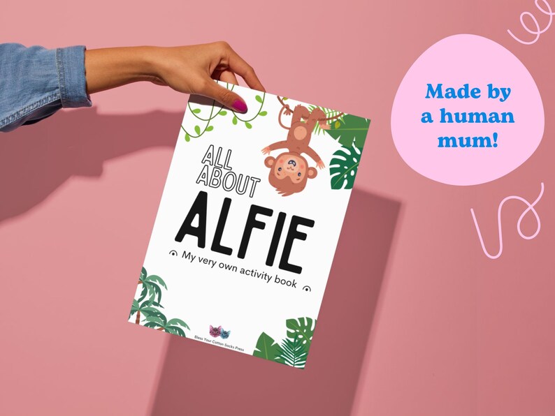 Custom Activity Book Instant Download | Alfie | Personalized Printables ...