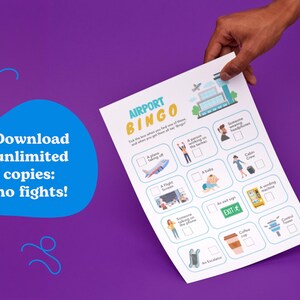 Air Travel Bingo Cards | Printable PDF | Kids Fun Travel Activity - Etsy