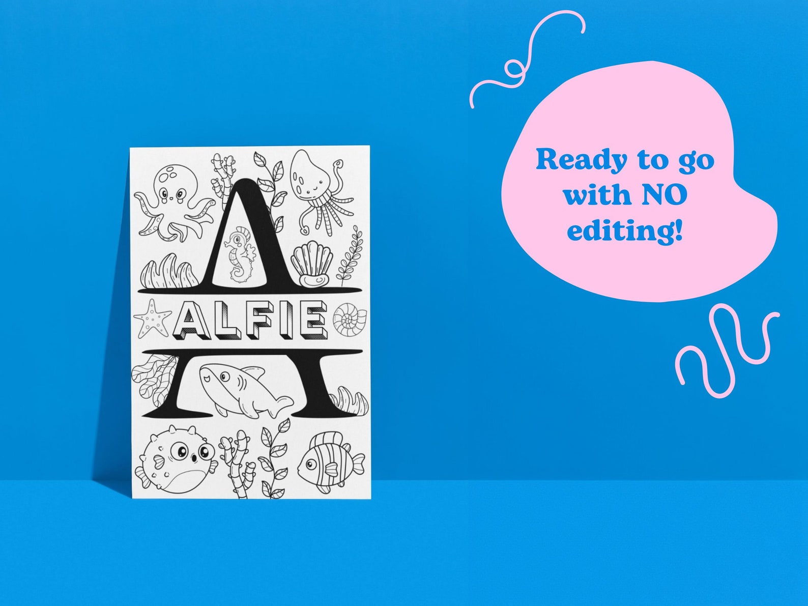 Custom Activity Book Instant Download | Alfie | Personalized Printables ...