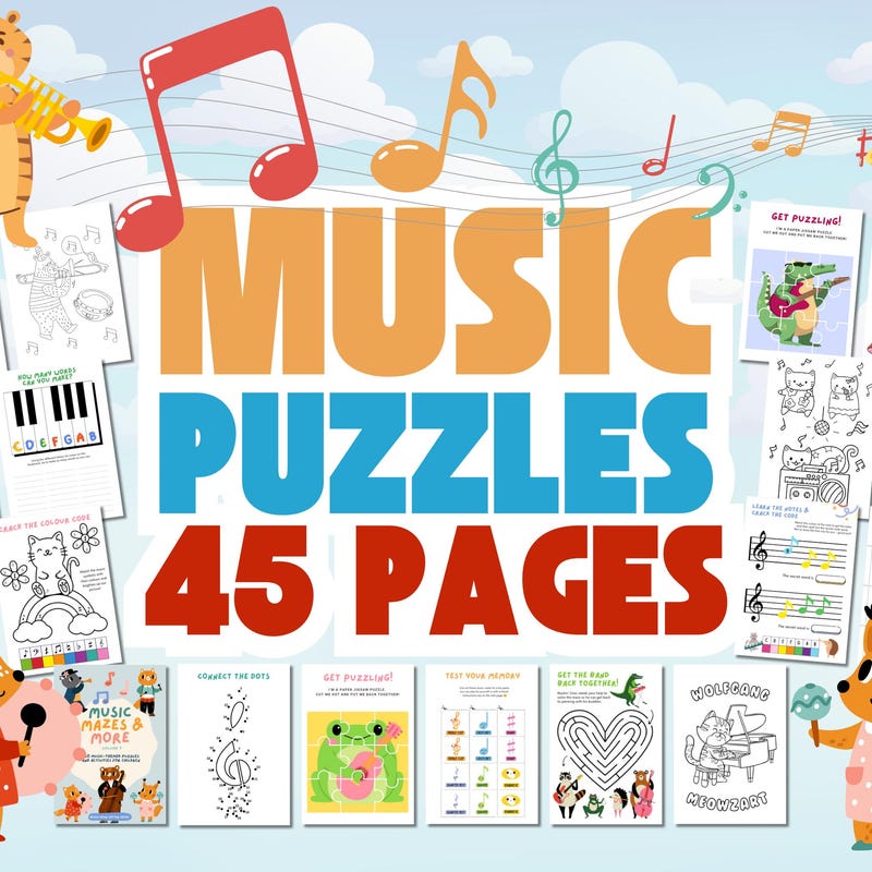 Coloring Pages Puzzle Books - Etsy