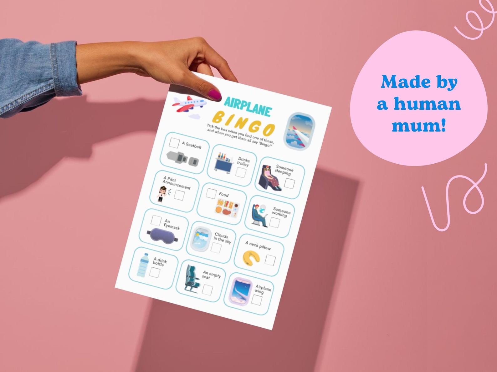 Air Travel Bingo Cards | Printable PDF | Kids Fun Travel Activity - Etsy