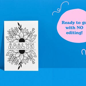 Custom Activity Book Instant Download | Adalyn | Personalized ...