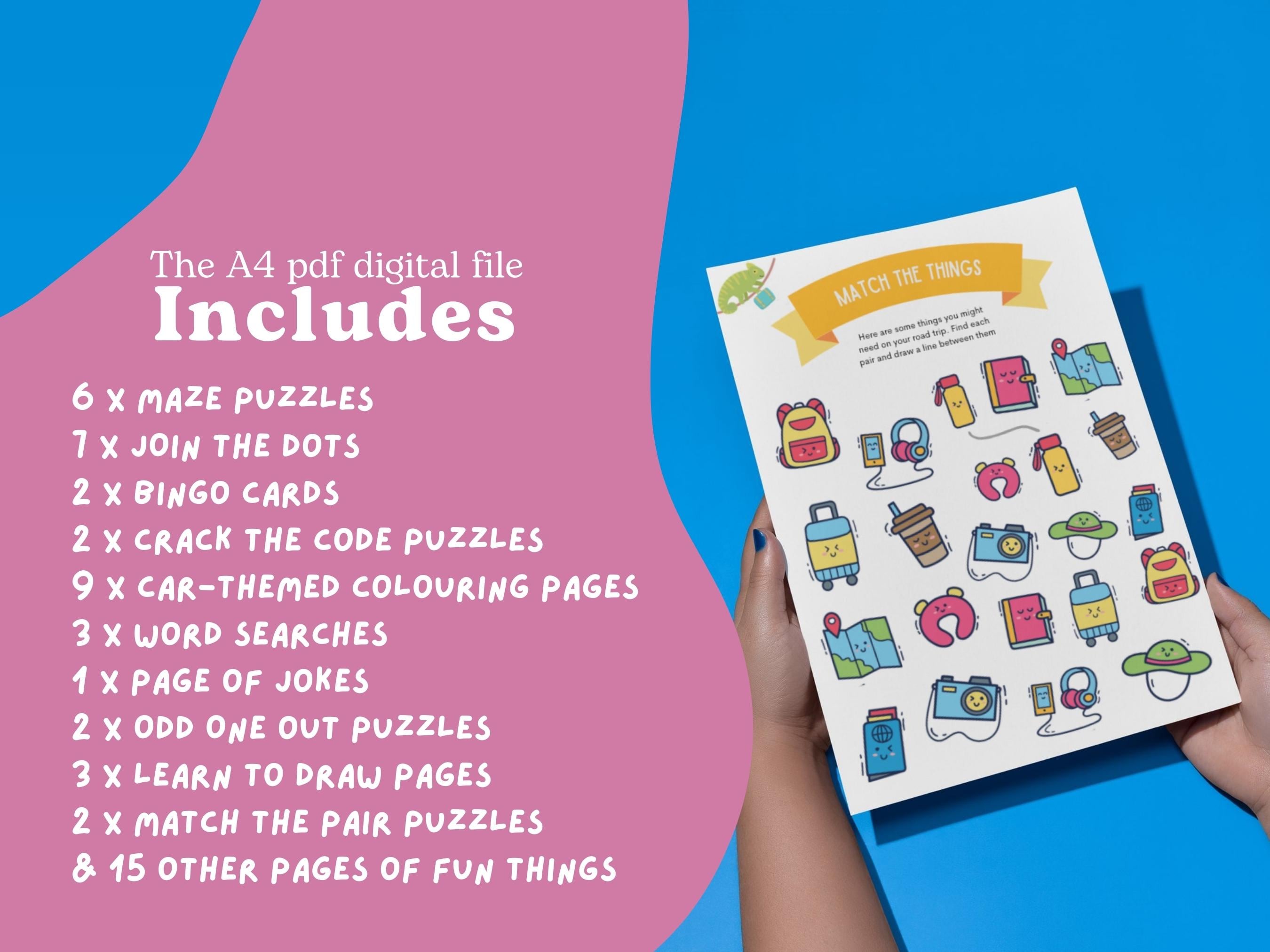 Ultimate Road Trip Puzzle Pack | 50 Page Activity Bundle | Printable ...