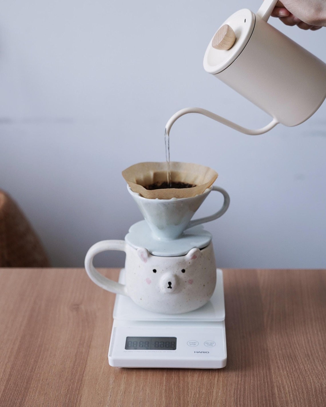 Imperfect Small Ceramic Coffee Dripper| Flower Shaped Coffee Maker ...