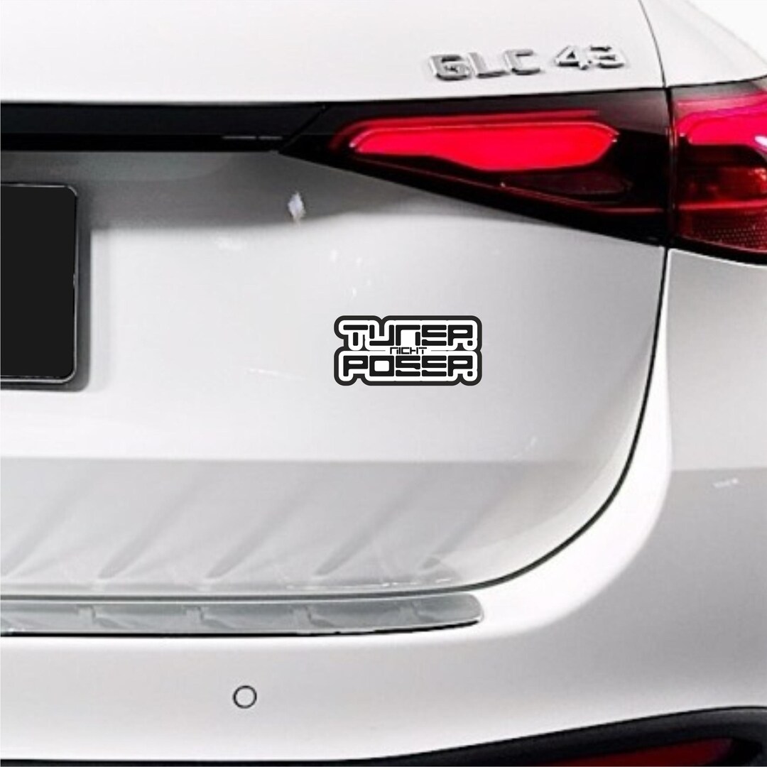 Tuner Not Poser Sticker Print - Etsy