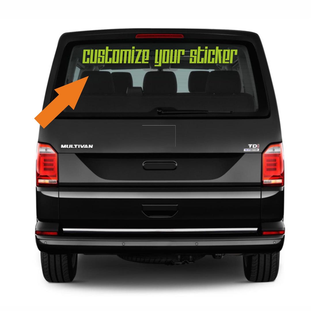 Lettering Custom Personalizable Car Motorcycle Window Sticker Small - Etsy