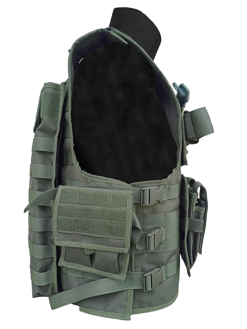 Adjustable Molle Tactical Vest: Breathable 600D Cordura Outdoor Carrier ...
