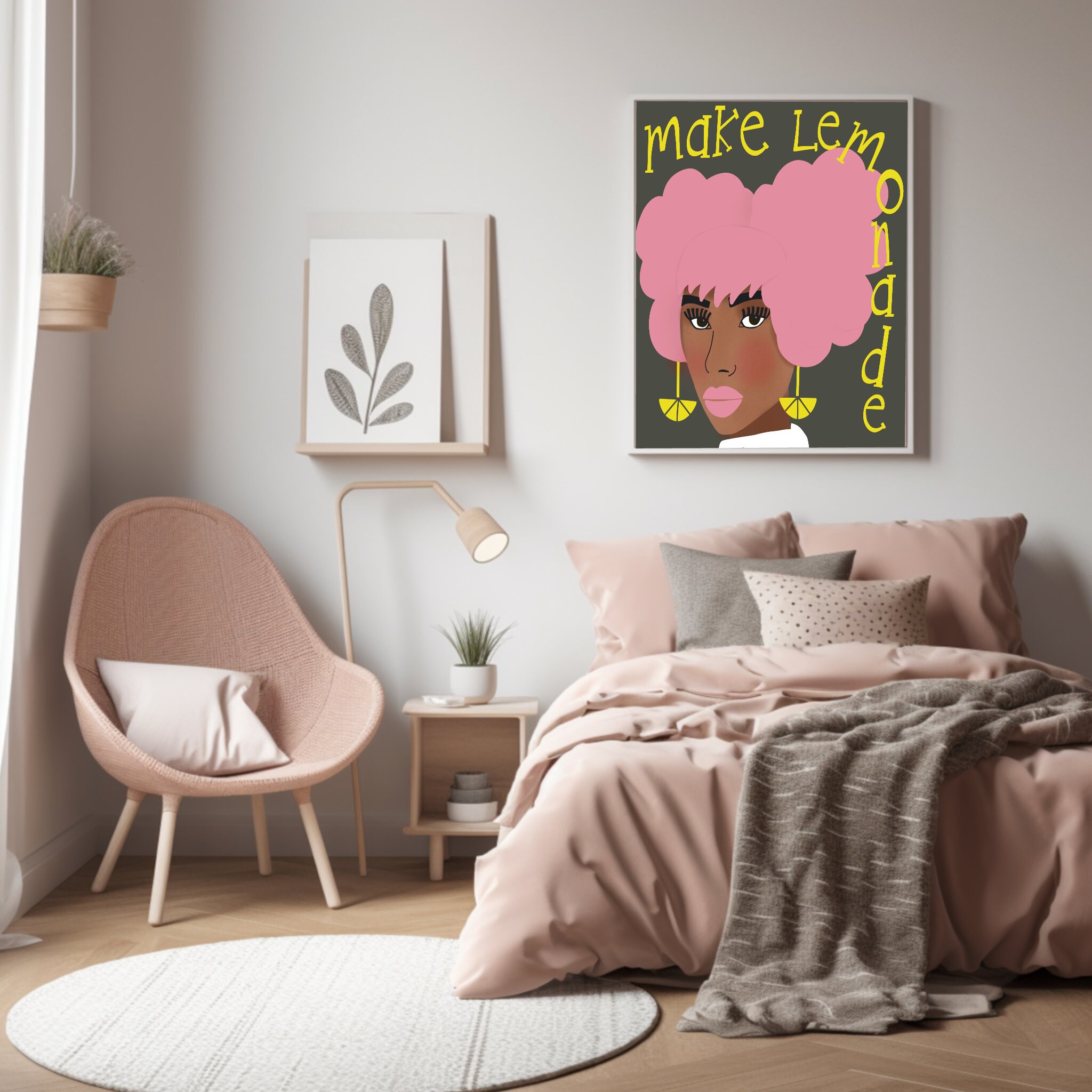 Women Empowerment Poster Ethnic Art Make Lemonade Affirmation Print ...