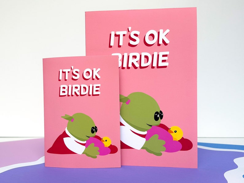 Its OK Birdie, Nanalan, Get Well Soon, Meme Card, Funny Card, Birthday ...