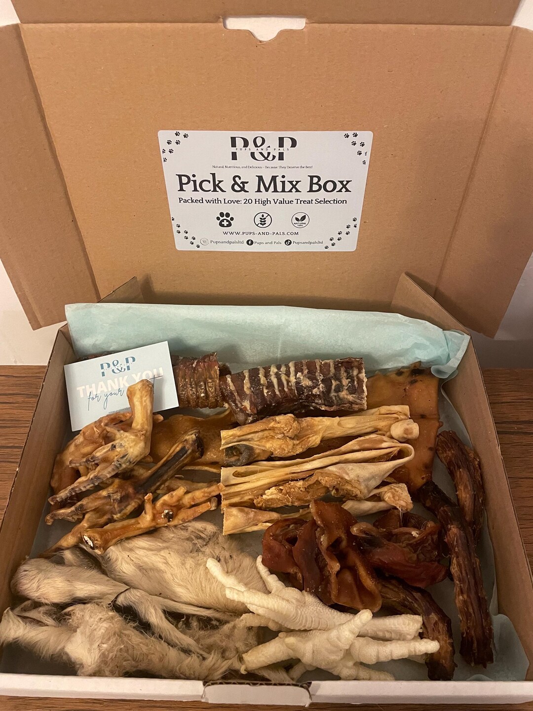 Add A Personal Touch Natural Dog Treat Box Hand Picked Grain Free ...