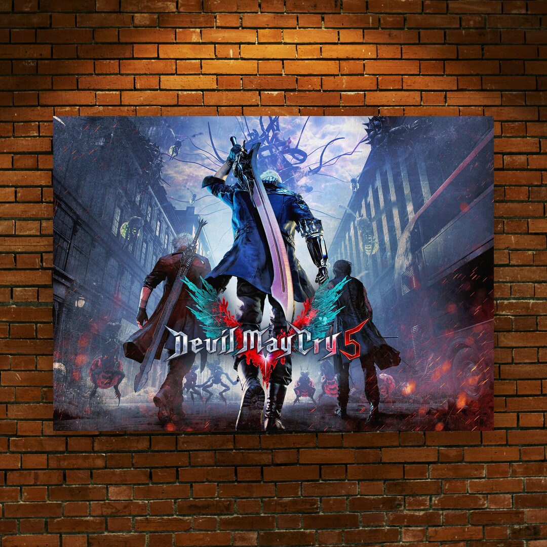 Devil May Cry Poster Dante Poster Game Print Custom Gaming Canvas ...